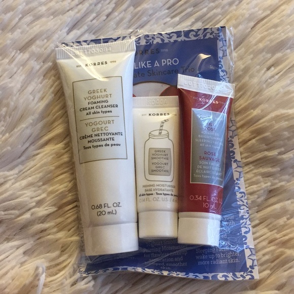 Sephora | Makeup | New 3 Piece Greek Yoghurt Korres Sample Pack | Poshmark
